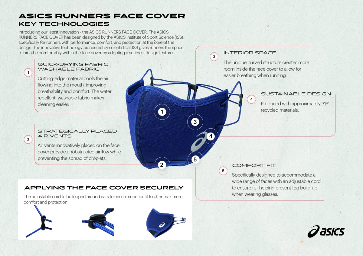ASICS Launches Face Cover For Runners - Wedding Affair